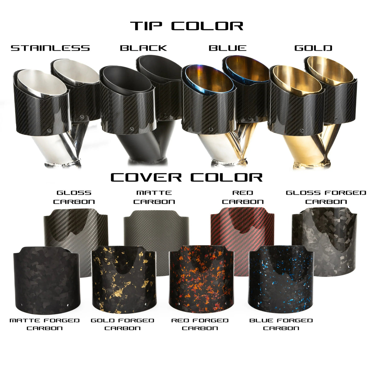 RPM Speed UTV Carbon / Colored Dual Exhaust Tips – SneekyTuned